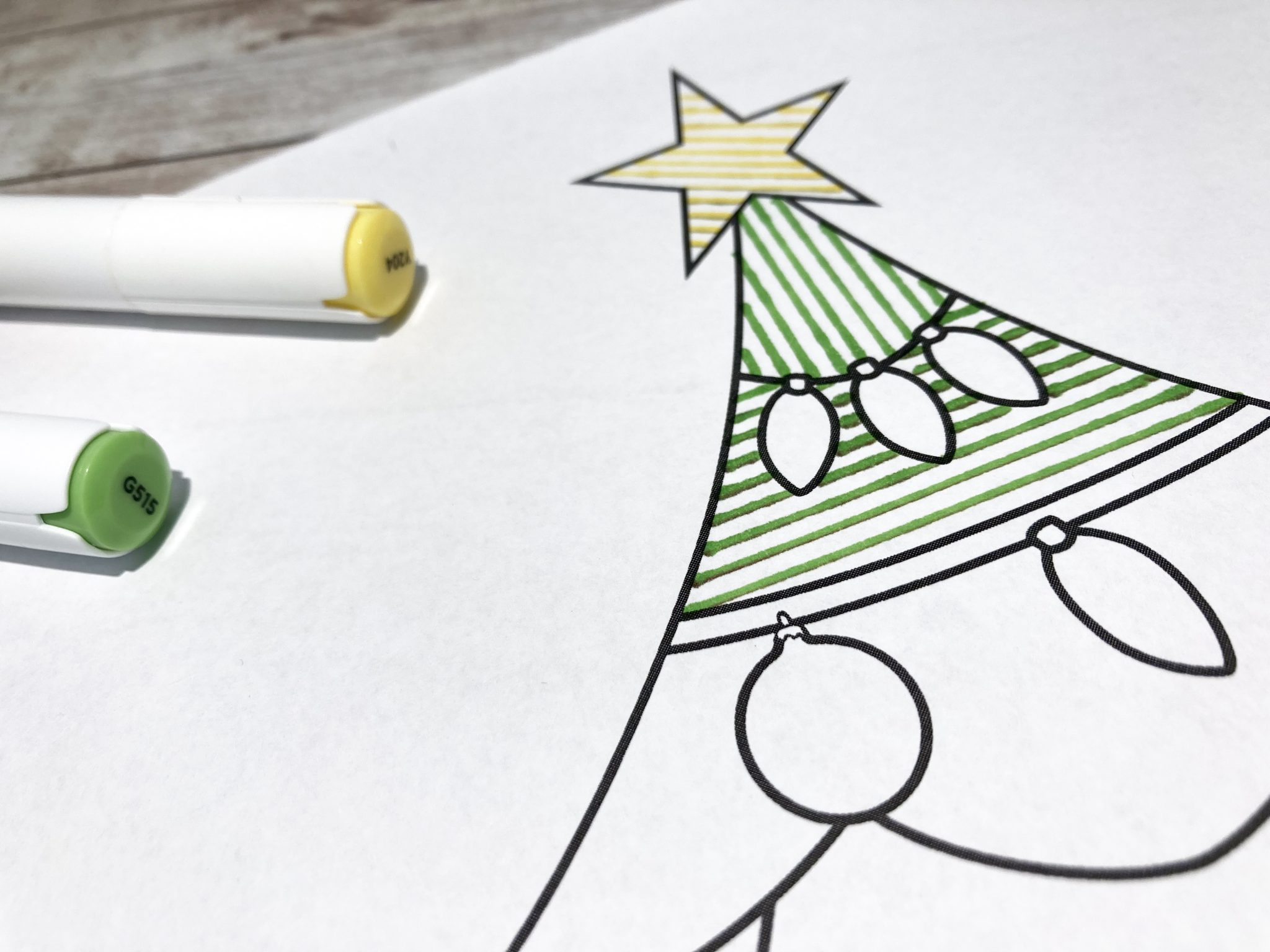 Christmas Zentangle (Free Printable) - Little Bins for Little Hands