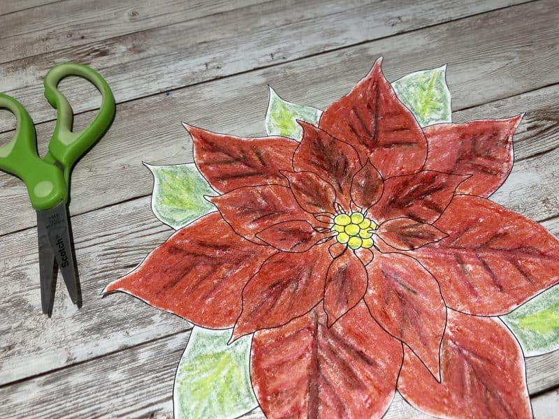 Poinsettia Art Activity For Christmas - Little Bins for Little Hands