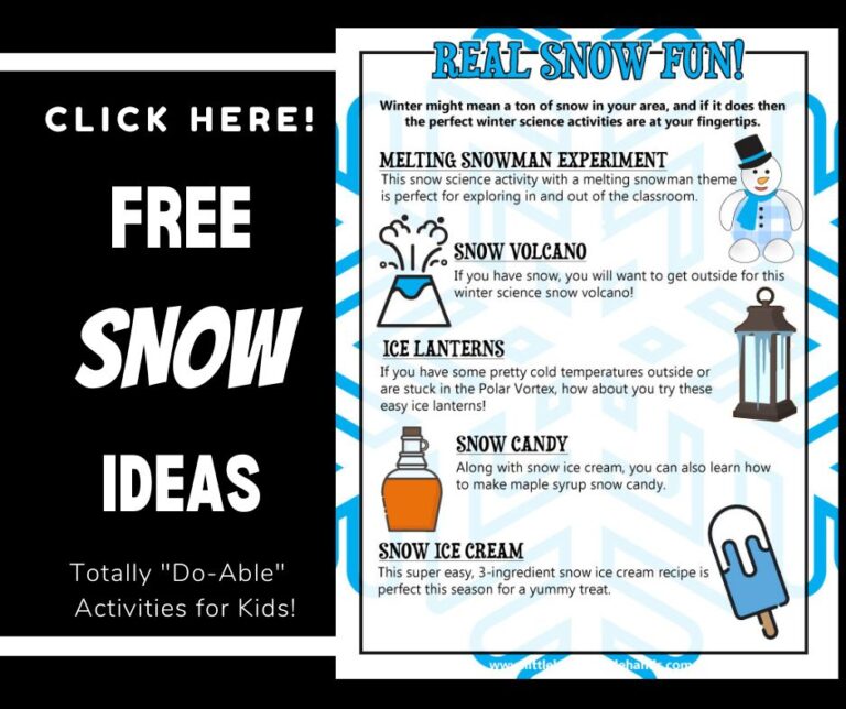 Melting Snow Experiment For Winter STEM - Little Bins for Little Hands