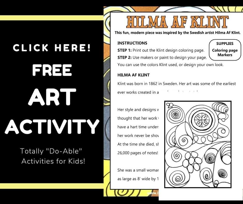 Hilma Af Klint Art For Kids - Little Bins for Little Hands