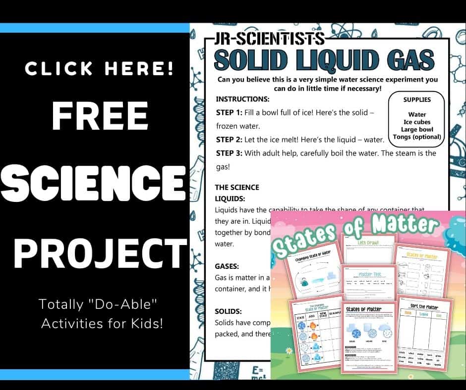 Solid Liquid Gas Experiment - Little Bins for Little Hands