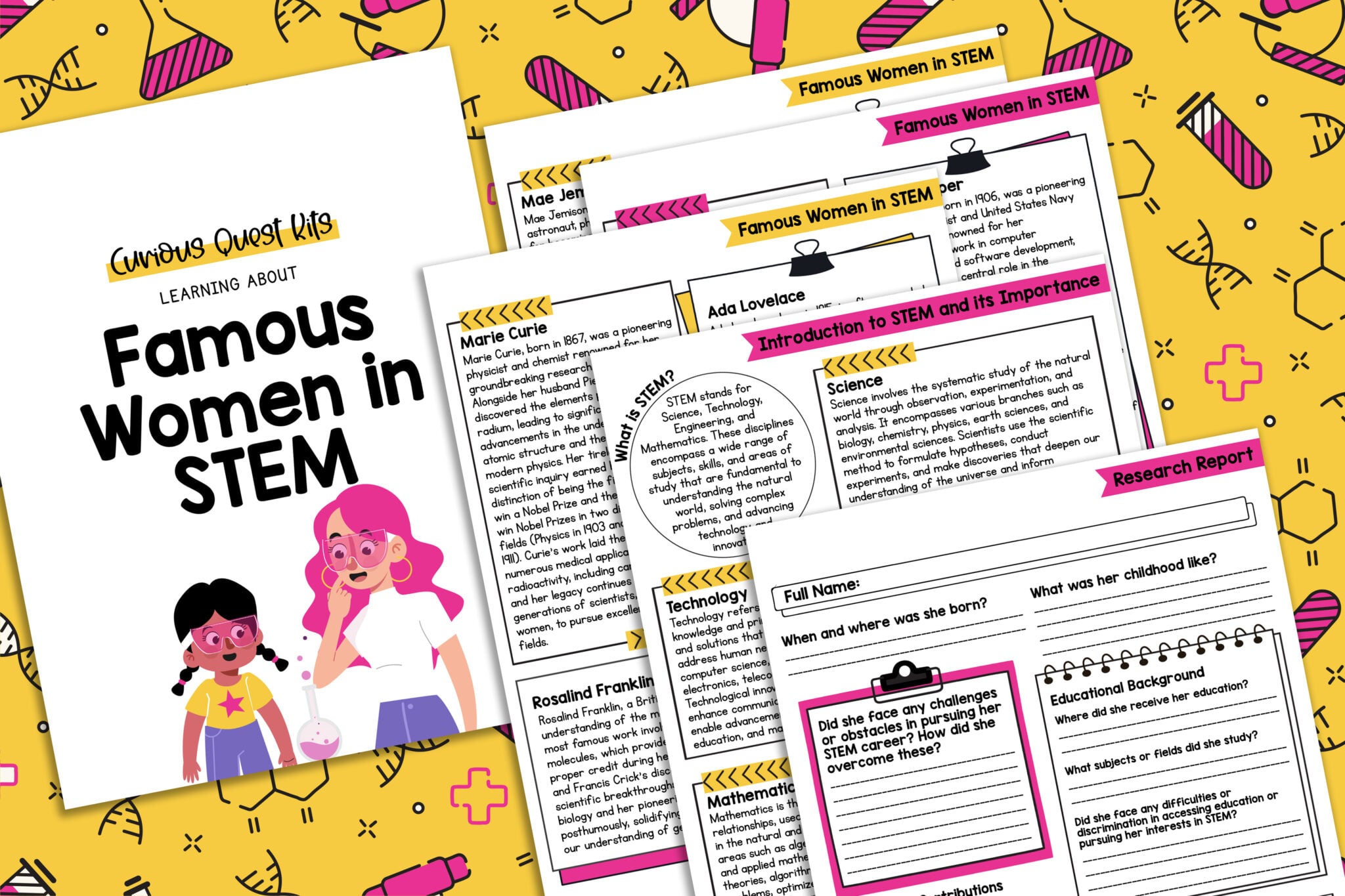 11 Famous Women In STEM Activities - Little Bins for Little Hands