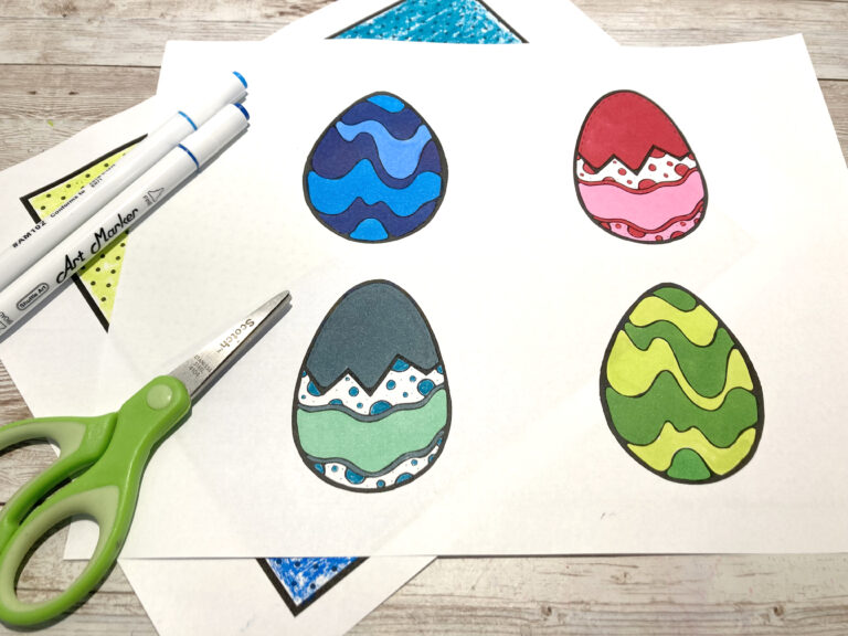 Easter Pop Art - Little Bins for Little Hands