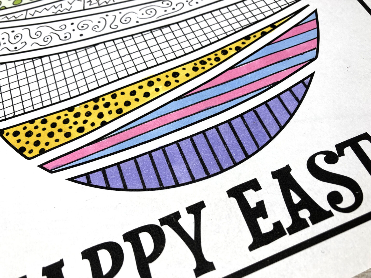 Zentangle Easter Eggs - Little Bins for Little Hands
