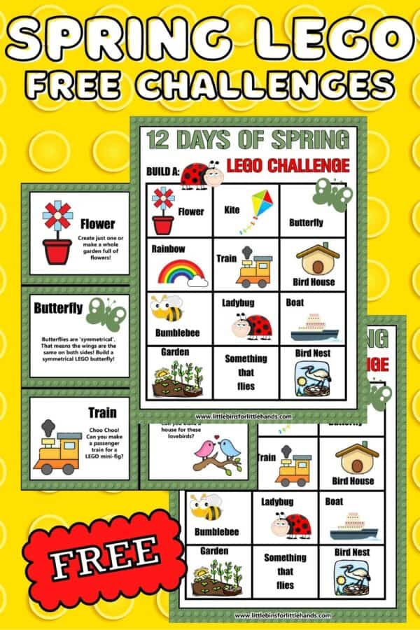 Spring LEGO Challenge Calendar - Little Bins for Little Hands