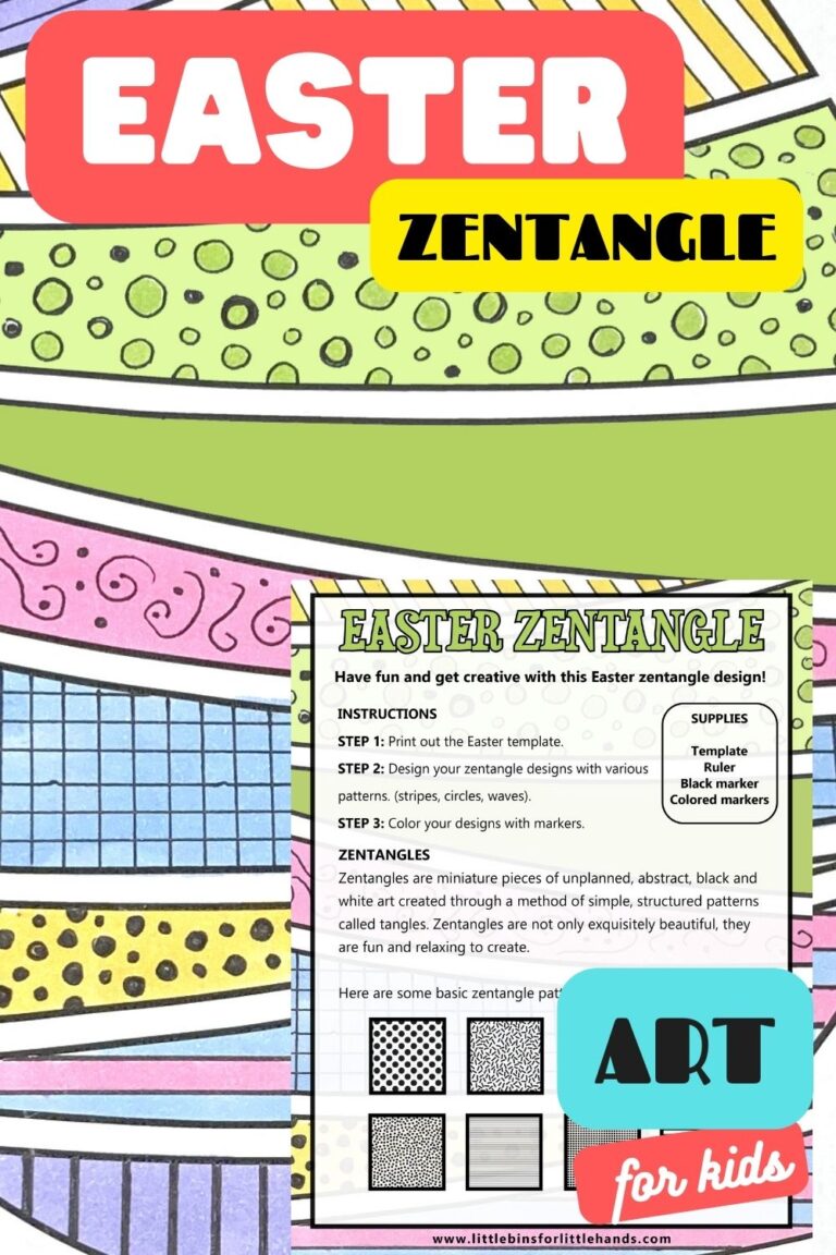Zentangle Easter Eggs - Little Bins for Little Hands