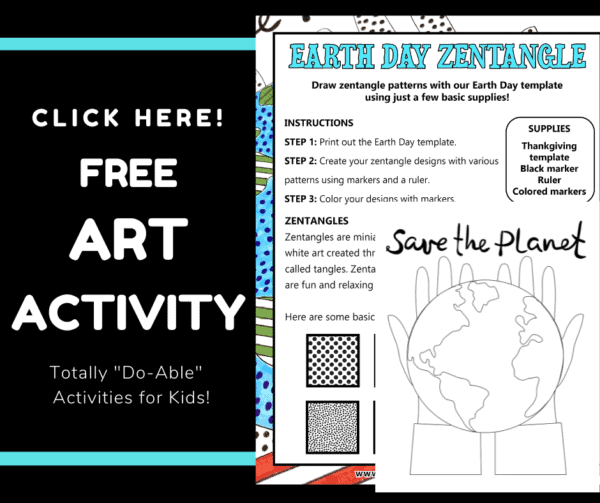 Earth Day Zentangle - Little Bins for Little Hands