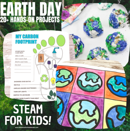 Earth Day Crafts & Art Projects Too! - Little Bins for Little Hands