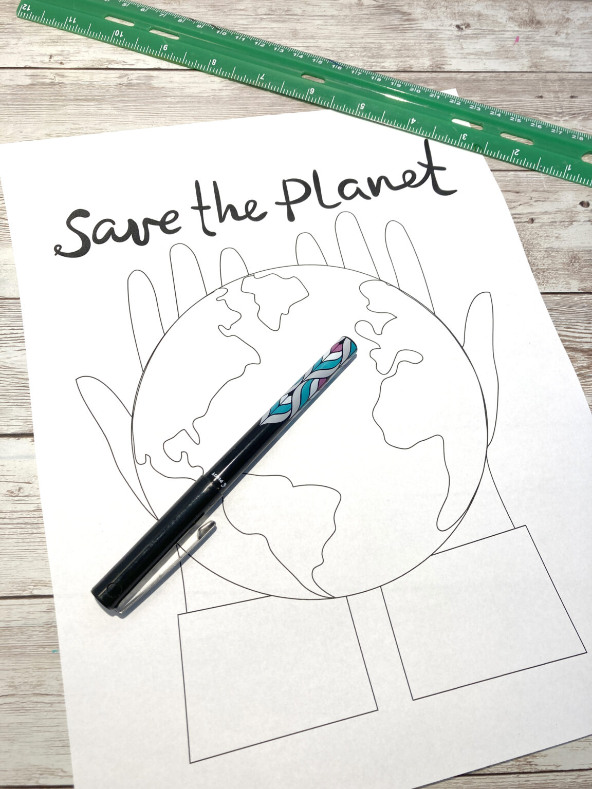 Earth Day Zentangle - Little Bins for Little Hands