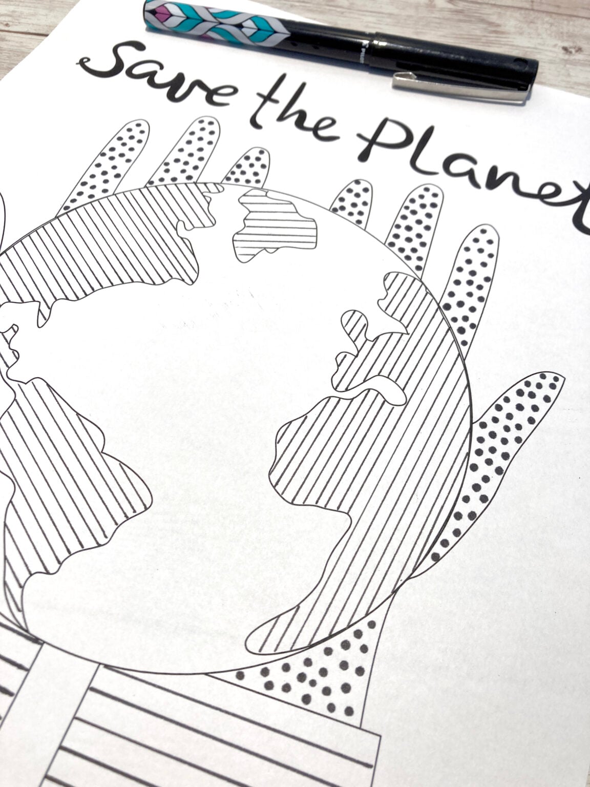 Earth Day Zentangle - Little Bins for Little Hands