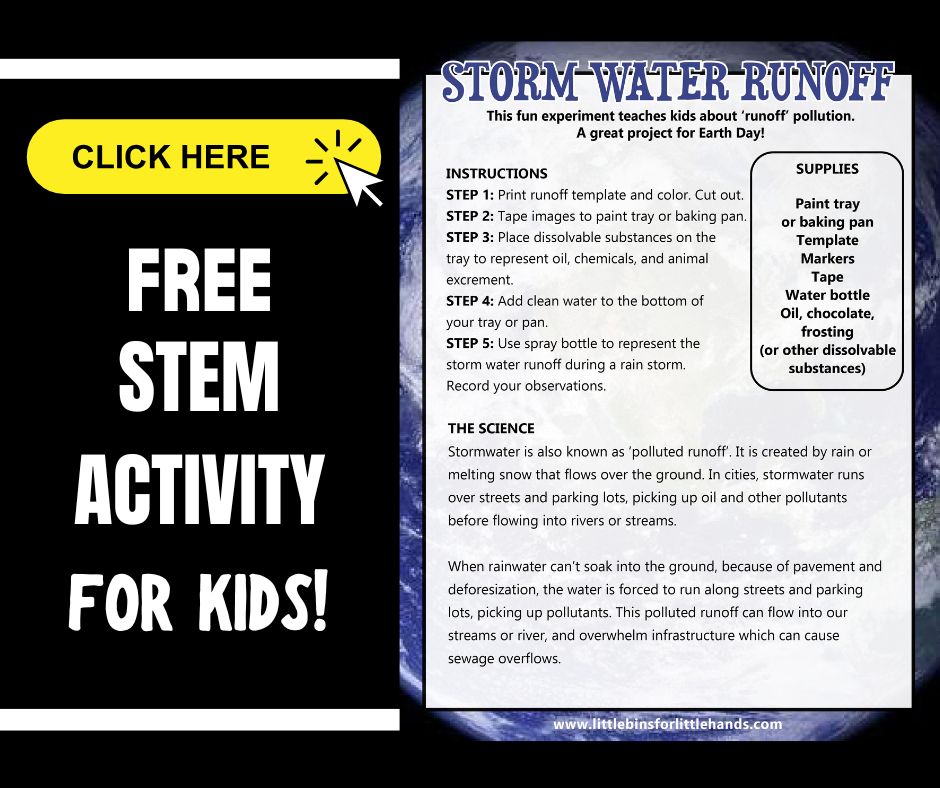Stormwater Runoff Project For Kids - Little Bins for Little Hands