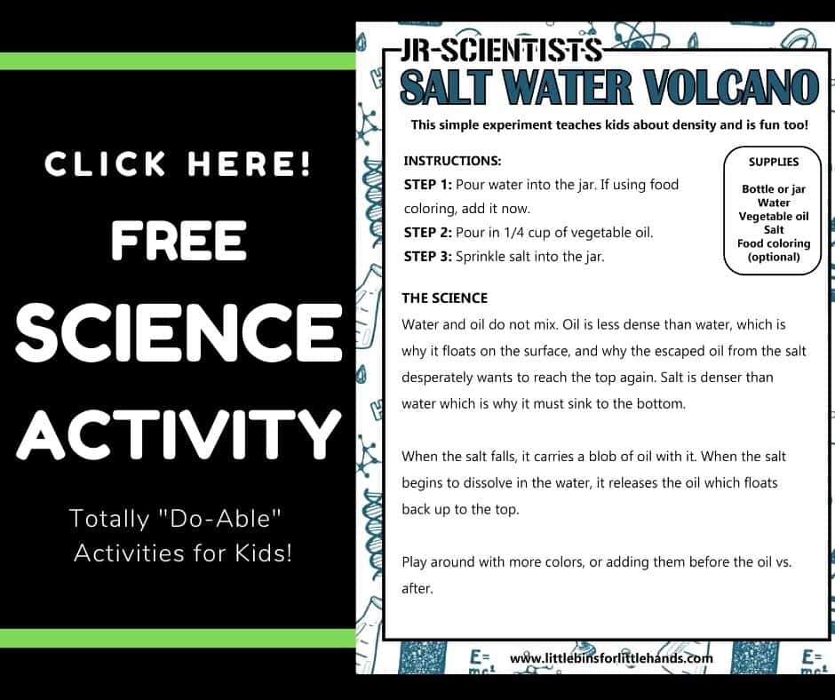 Fun Lava Lamp Experiment With Salt - Little Bins for Little Hands