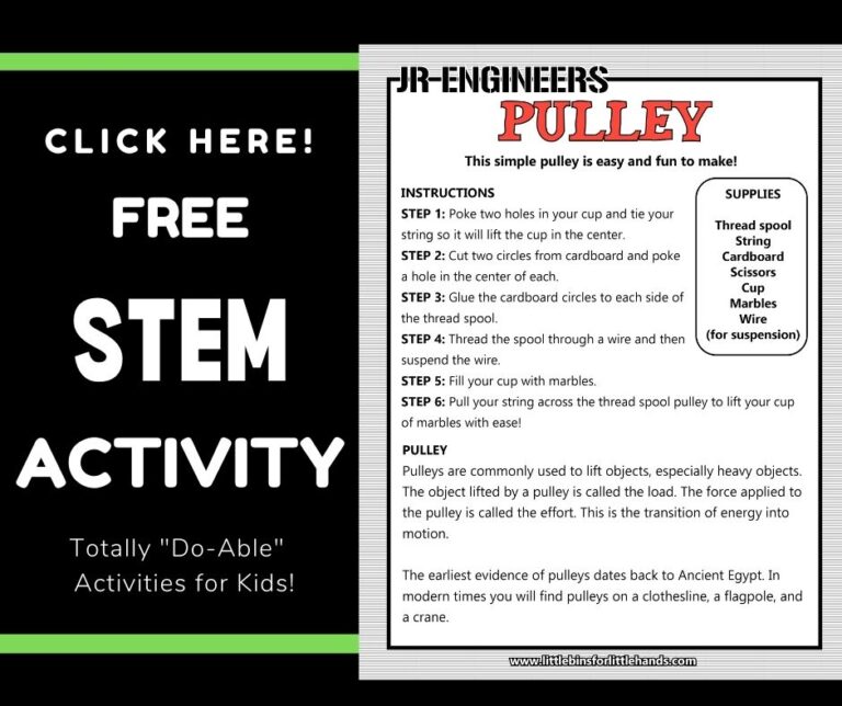 Simple Pulley System For Kids - Little Bins for Little Hands