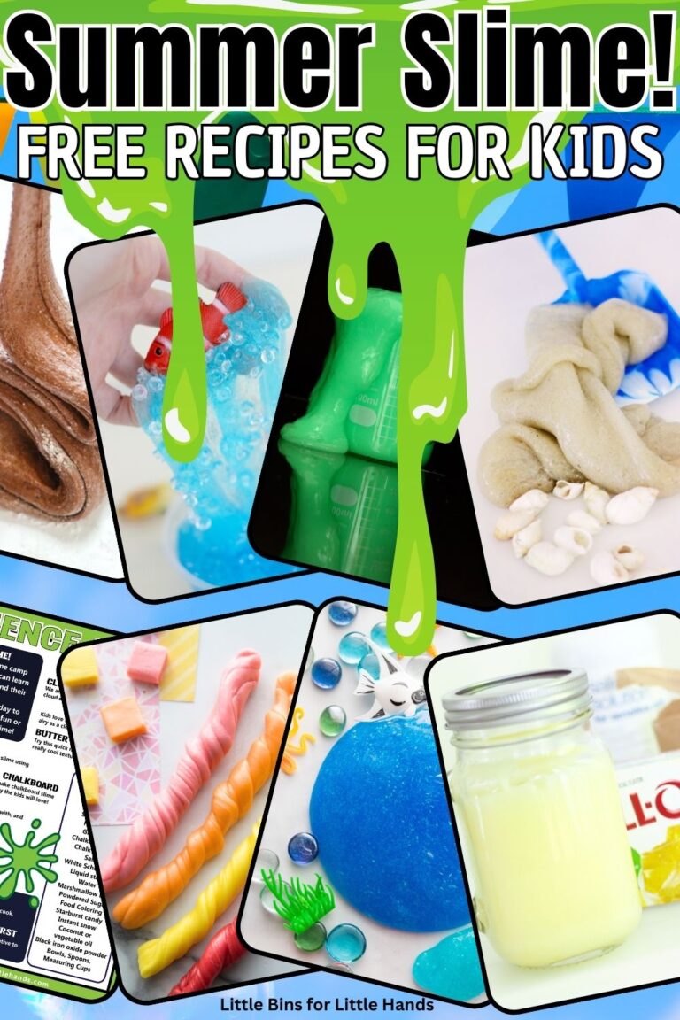 Summer Slime Recipes - Little Bins for Little Hands