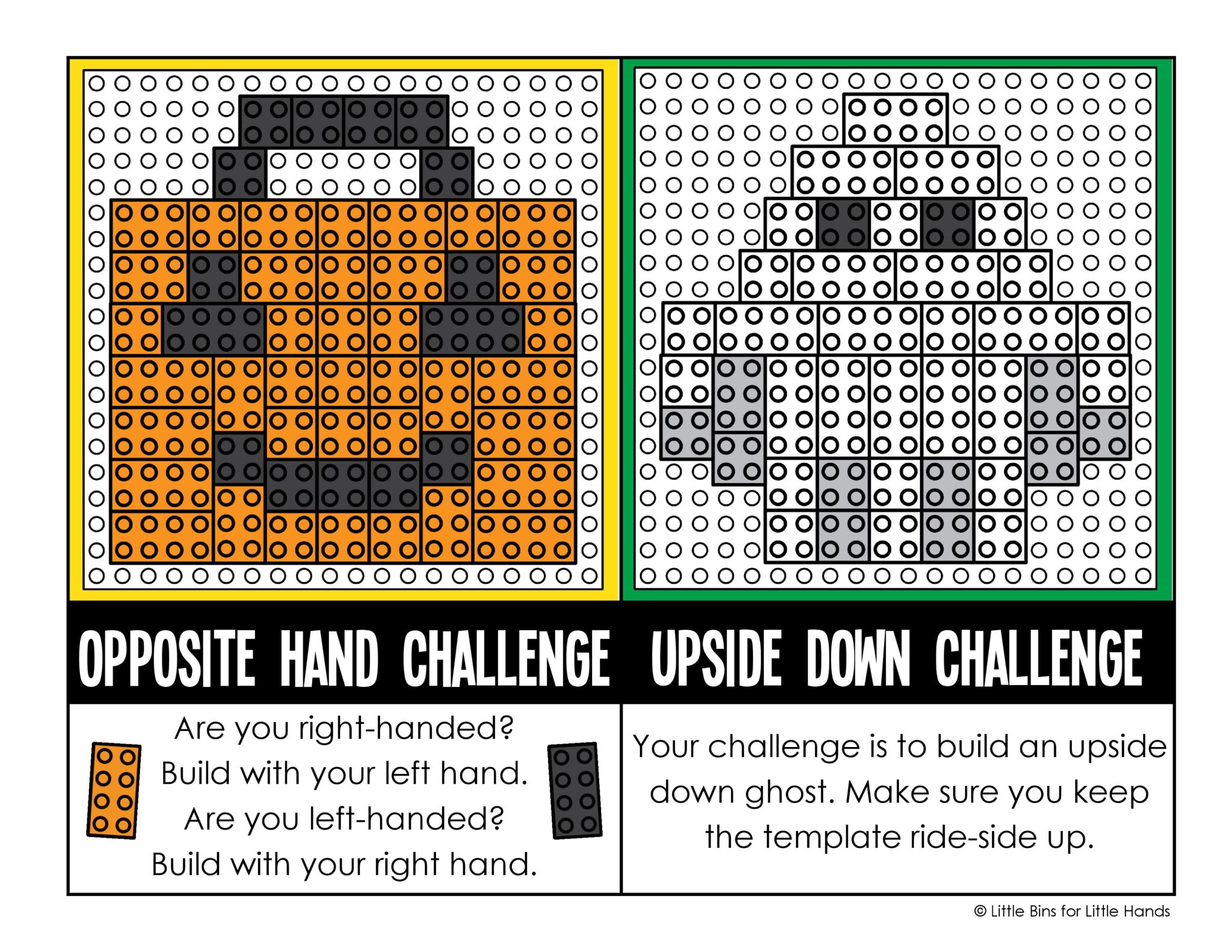 Halloween LEGO Challenge Cards