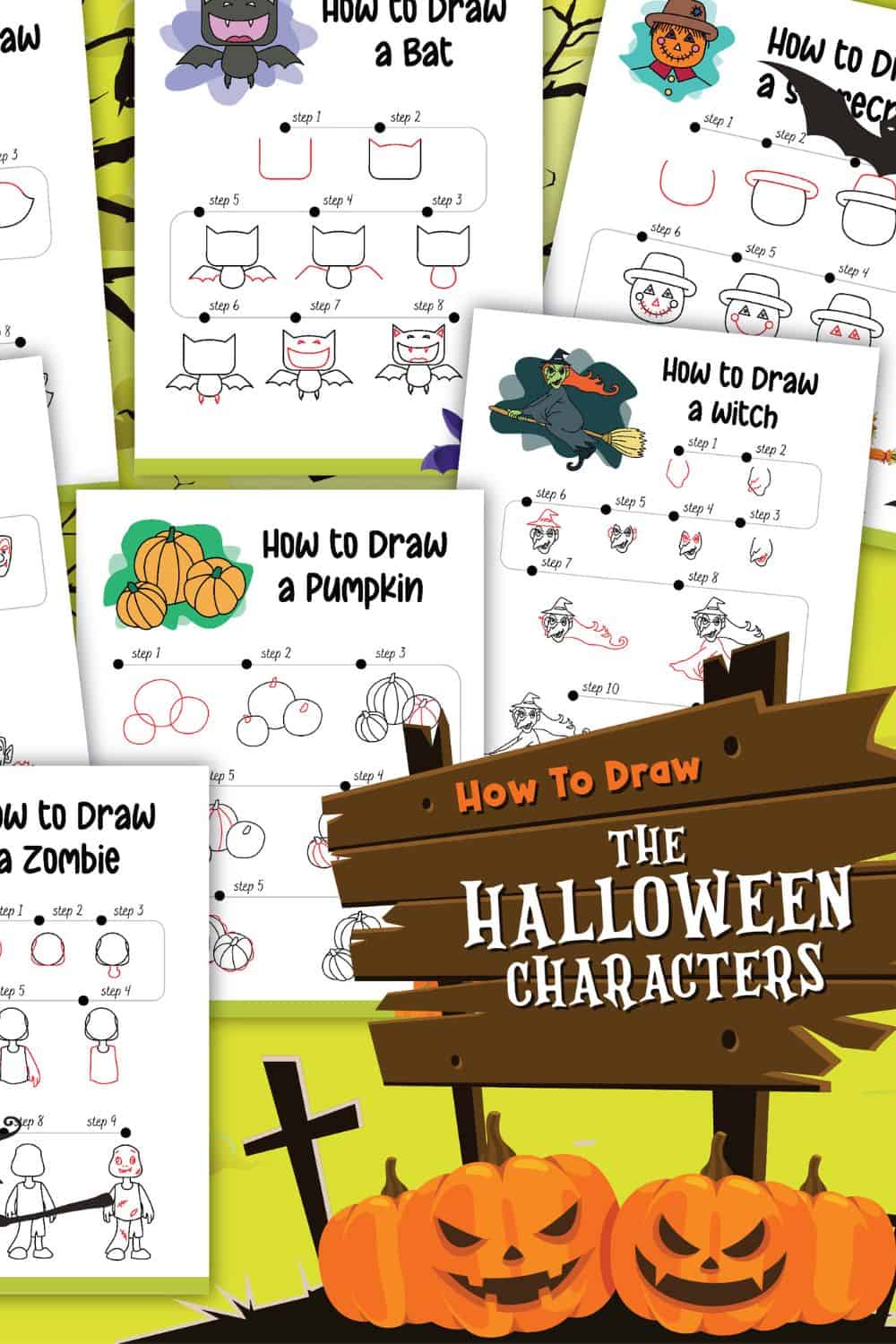 7 Easy Halloween Drawings - Little Bins for Little Hands