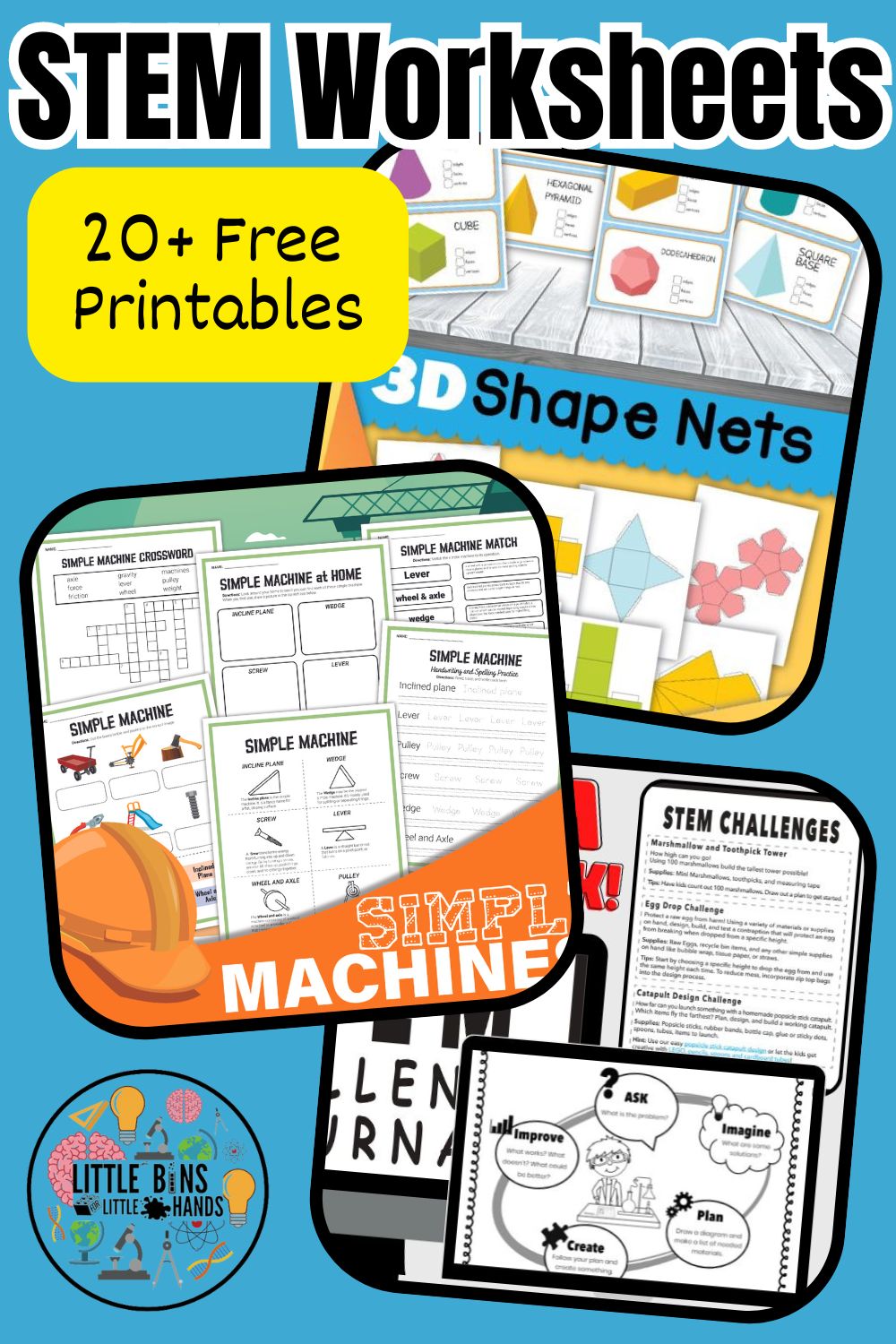 STEM Worksheets (FREE Printables) - Little Bins for Little Hands