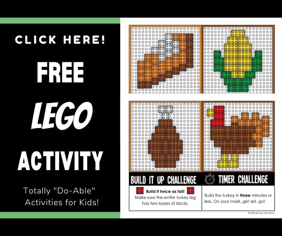 Thanksgiving LEGO Challenge Cards - Little Bins for Little Hands