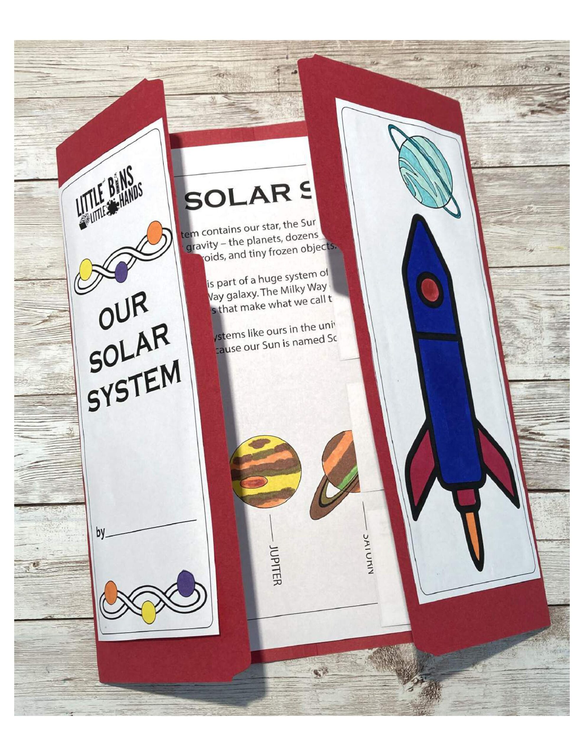 Solar System Projects for Kids (Free Lapbook and 3D Model)