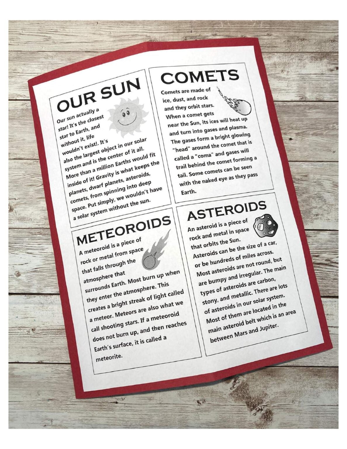 Solar System Projects for Kids (Free Lapbook and 3D Model)