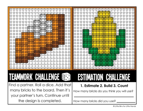 Thanksgiving LEGO Challenge Cards - Little Bins for Little Hands