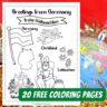 Free Christmas Around the World Coloring Pages