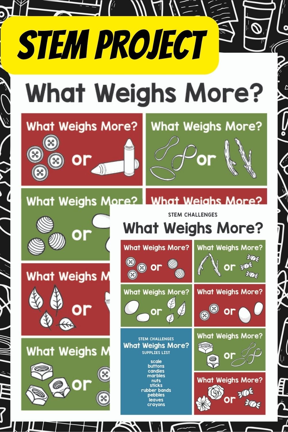 What Weighs More STEM Project - Little Bins for Little Hands