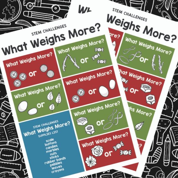 What Weighs More STEM Project - Little Bins for Little Hands