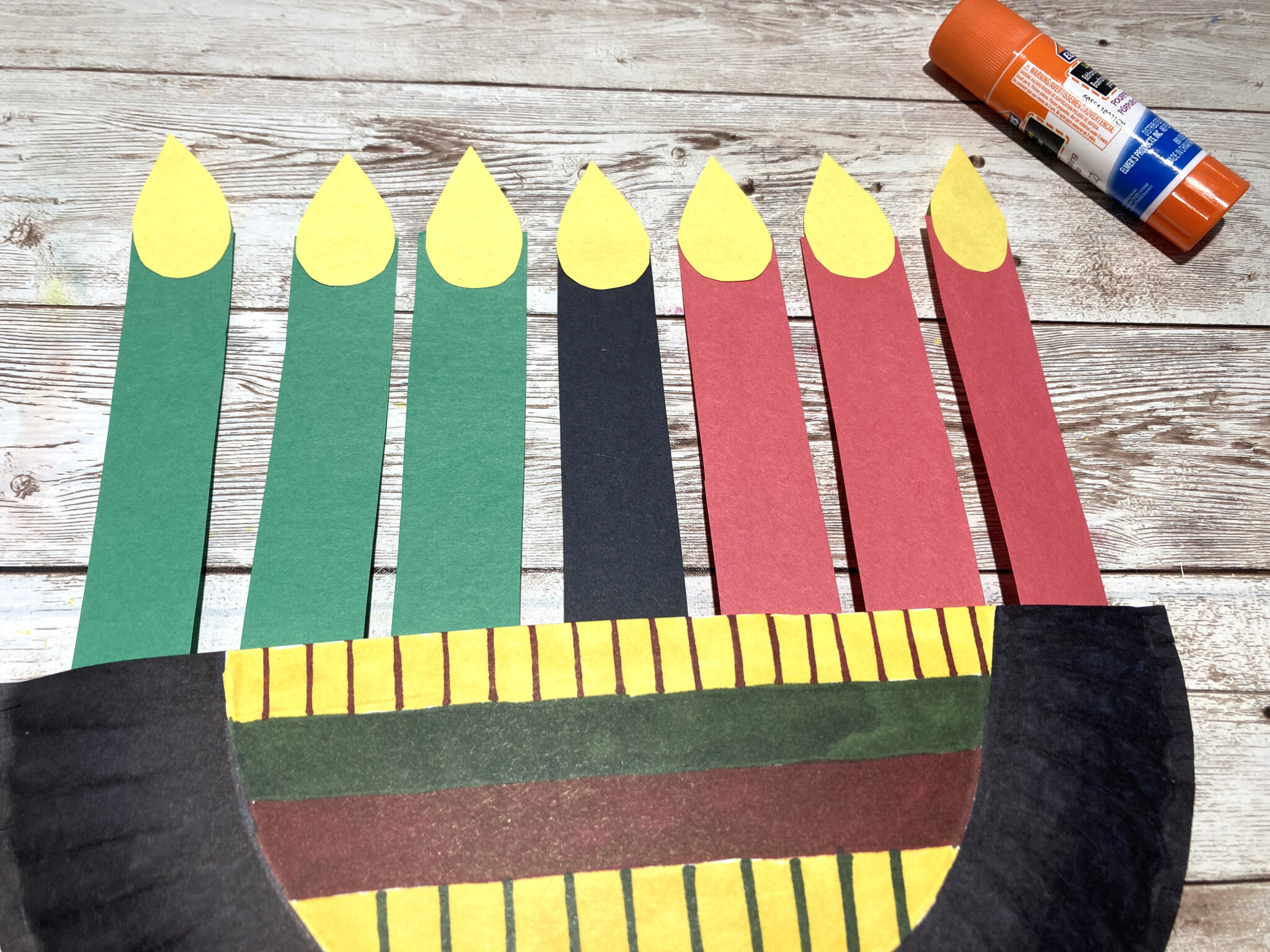 Kwanzaa Kinara Craft - Little Bins for Little Hands