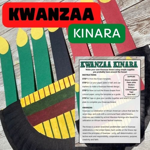 24Pcs Happy Kwanzaa Decorations Kinara Craft Kits Paper Kwanzaa Candles ...