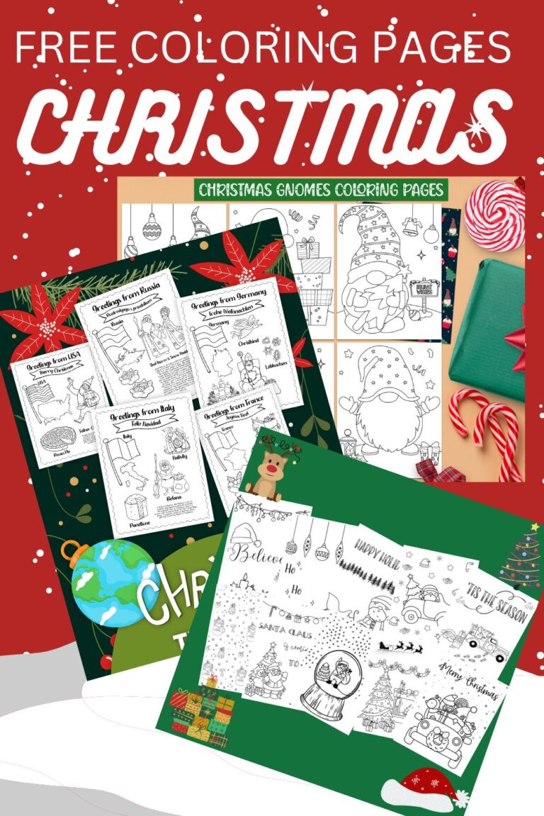 Christmas Coloring Pages - Little Bins for Little Hands