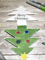 Fun Christmas Tree Card Ideas - Little Bins for Little Hands