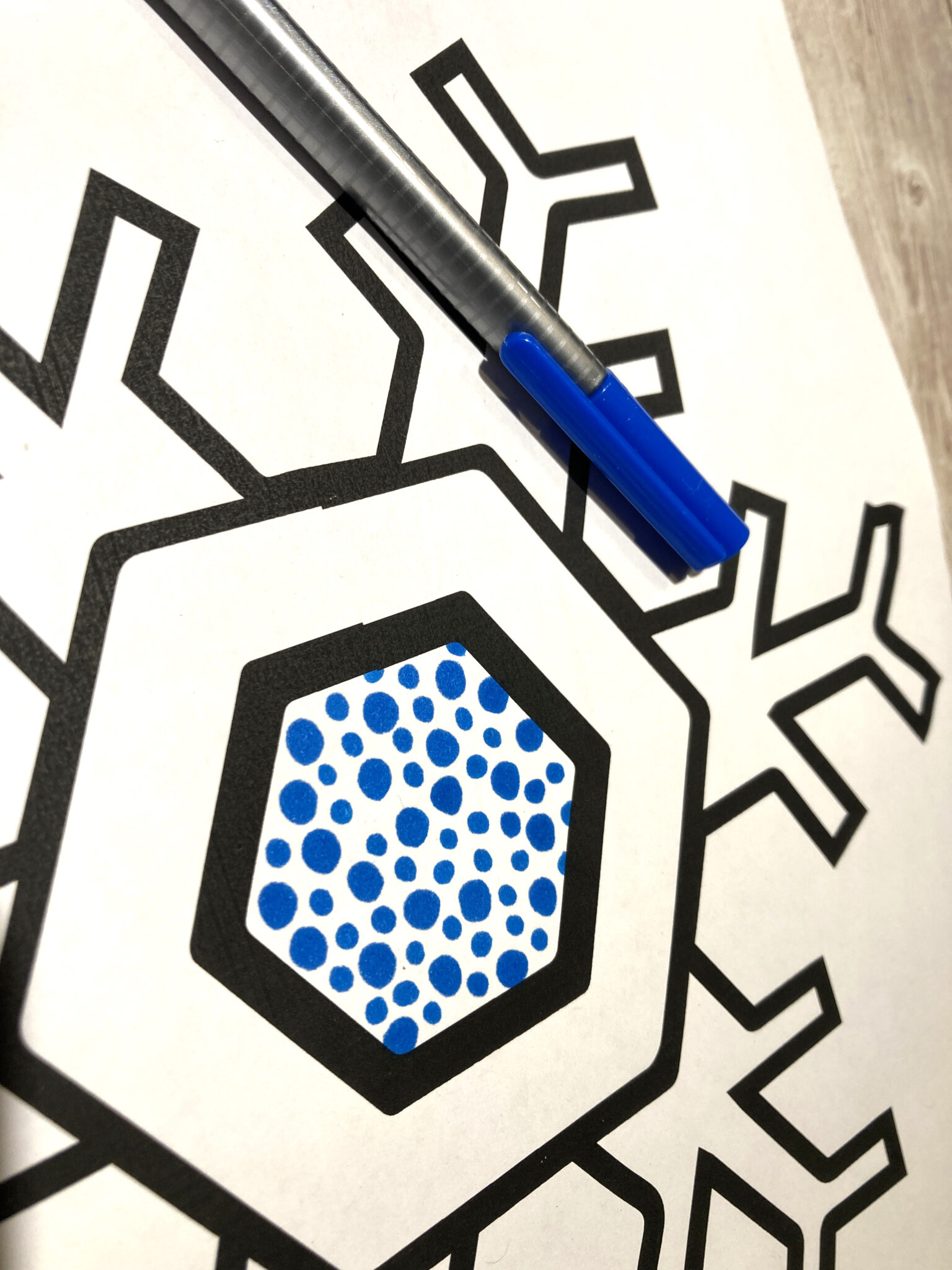 Snowflake Zentangle - Little Bins for Little Hands