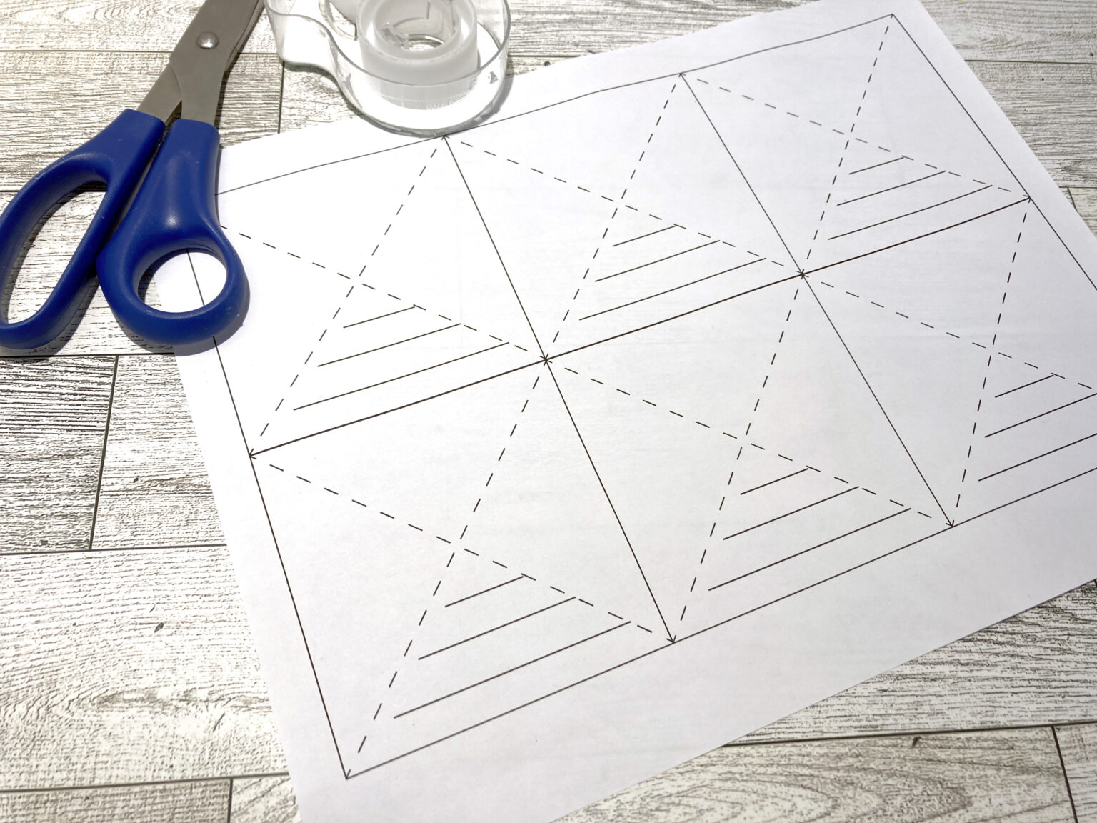 3D Paper Snowflakes: Printable Template - Little Bins for Little Hands