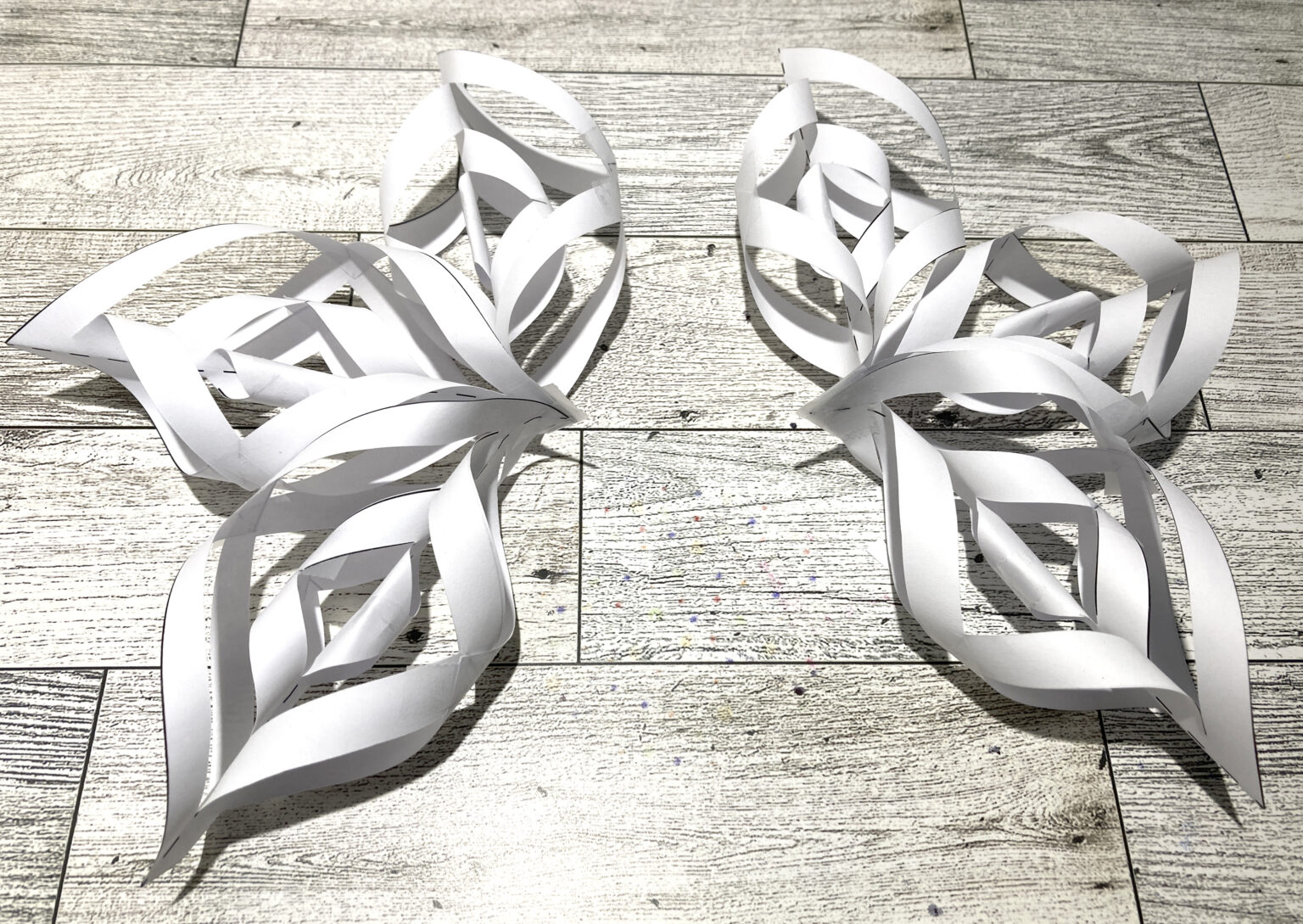 3D Paper Snowflakes: Printable Template - Little Bins for Little Hands