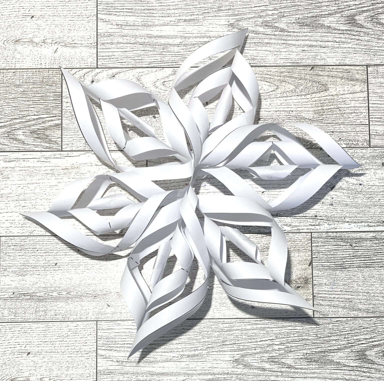 3D Paper Snowflakes: Printable Template - Little Bins for Little Hands