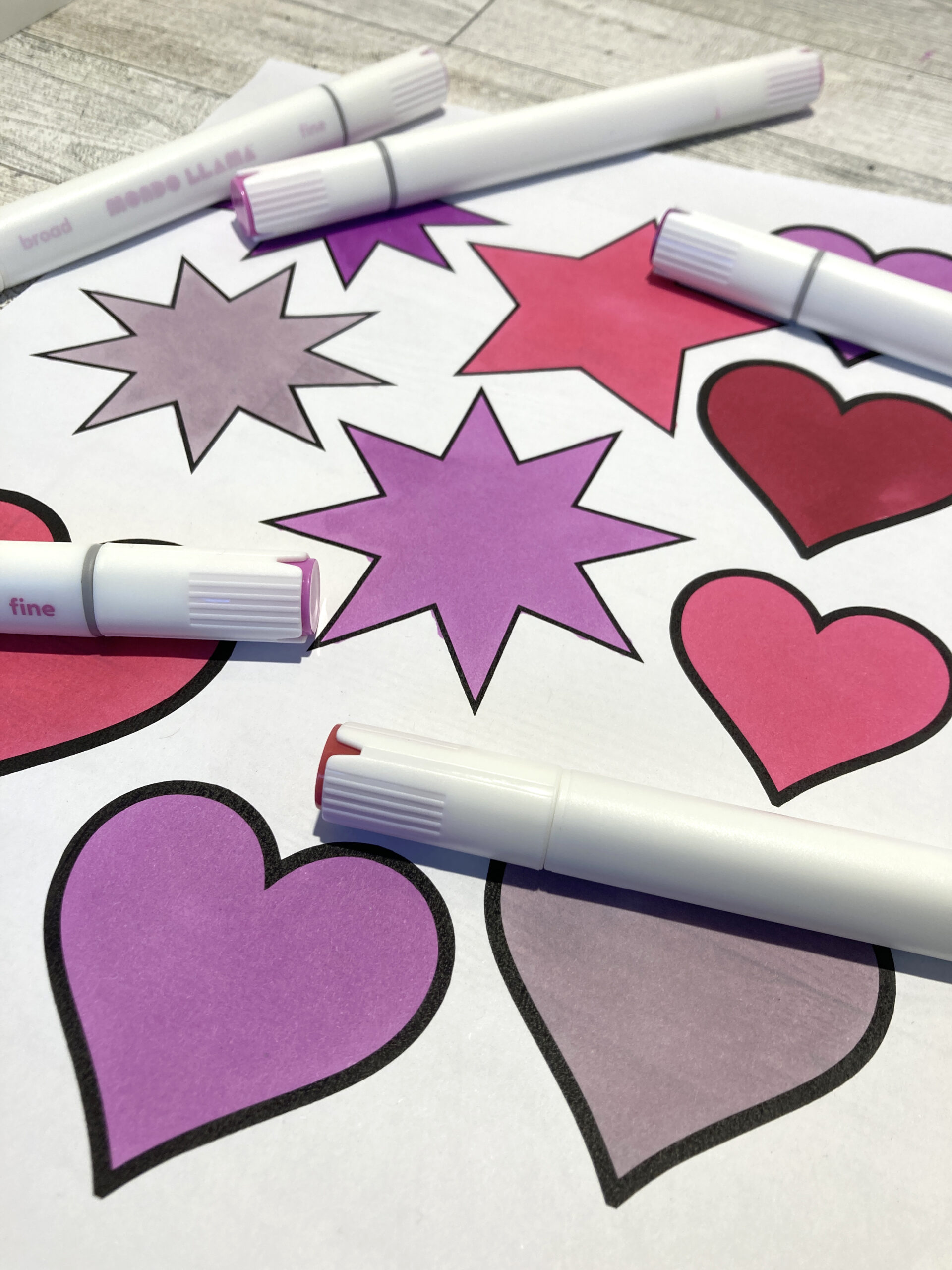 Pop Art Valentines Cards To Make - Little Bins for Little Hands