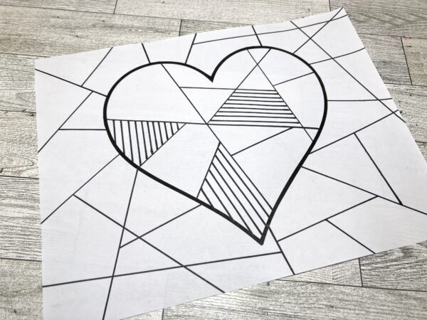 Picasso Heart Art Activity | Little Bins for Little Hands