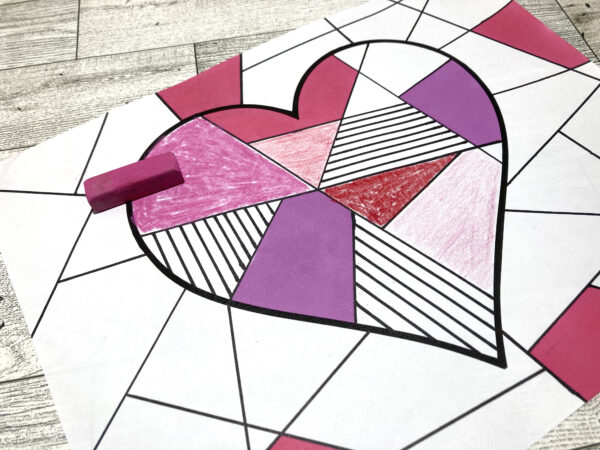 Picasso Heart Art Activity | Little Bins for Little Hands