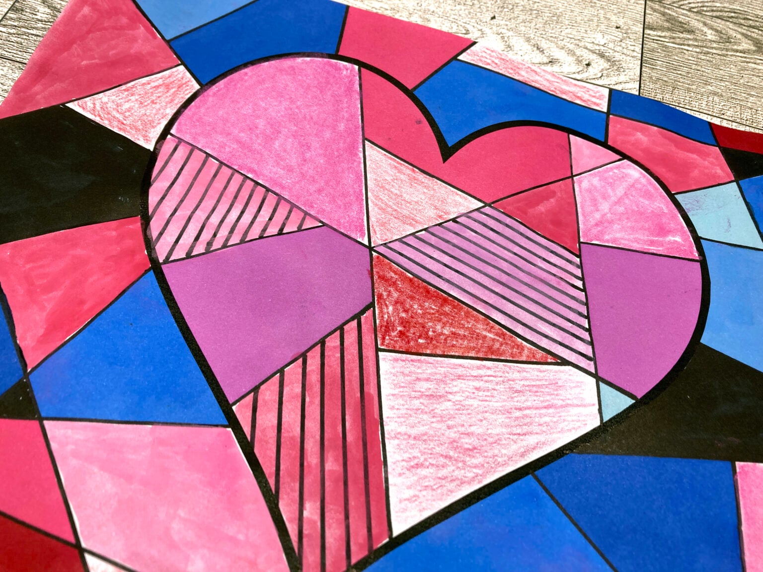 Picasso Heart Art Activity | Little Bins for Little Hands