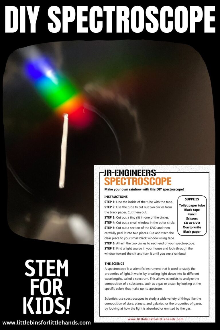 Make A DIY Spectroscope - Little Bins for Little Hands
