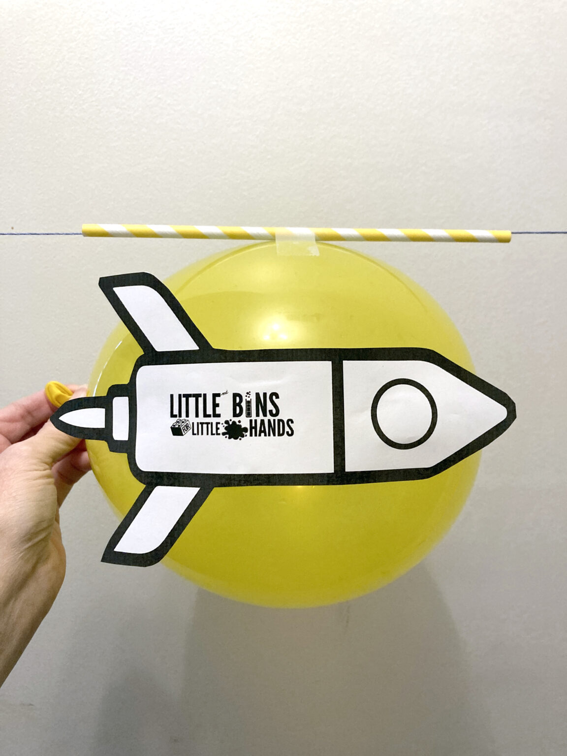Make A Balloon Rocket - Little Bins for Little Hands