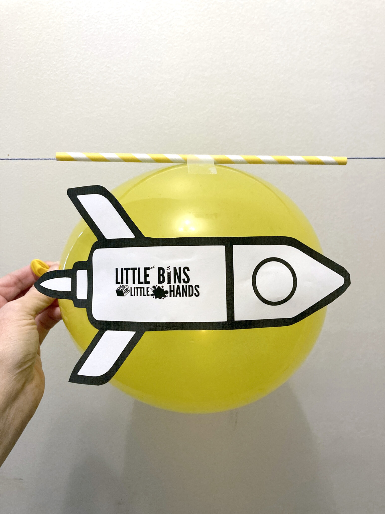 Make A Balloon Rocket - Little Bins for Little Hands