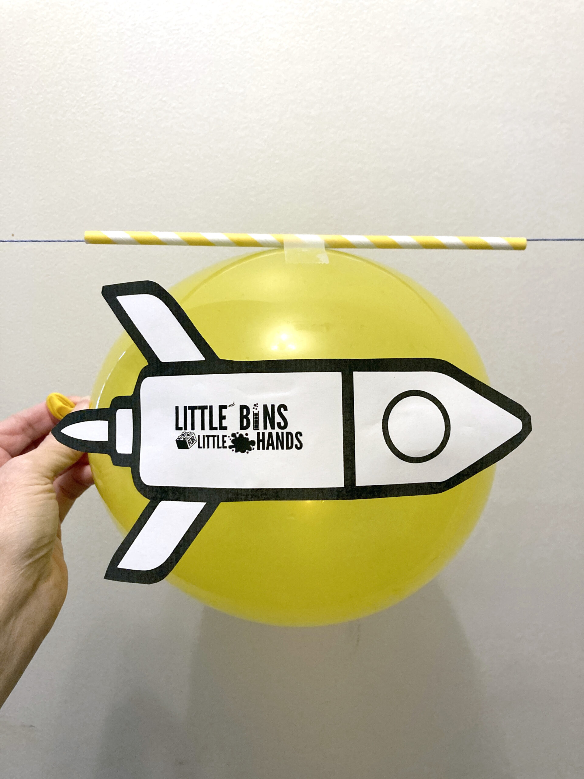 Make A Balloon Rocket - Little Bins for Little Hands