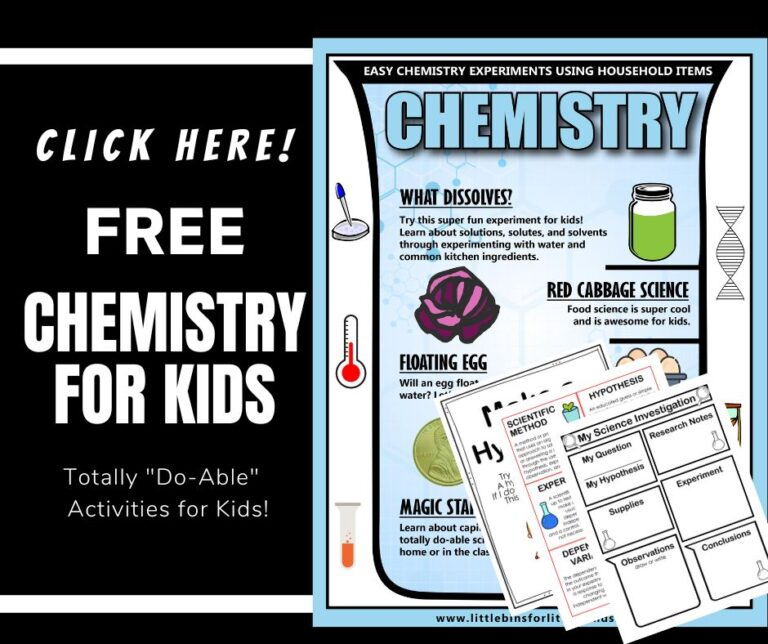 65 Amazing Chemistry Experiments for Kids - Little Bins for Little Hands