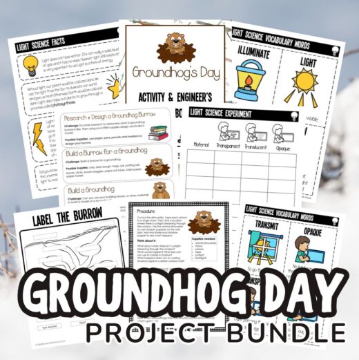 Groundhog Day Activities for Kids (STEM, Science & Shadows)
