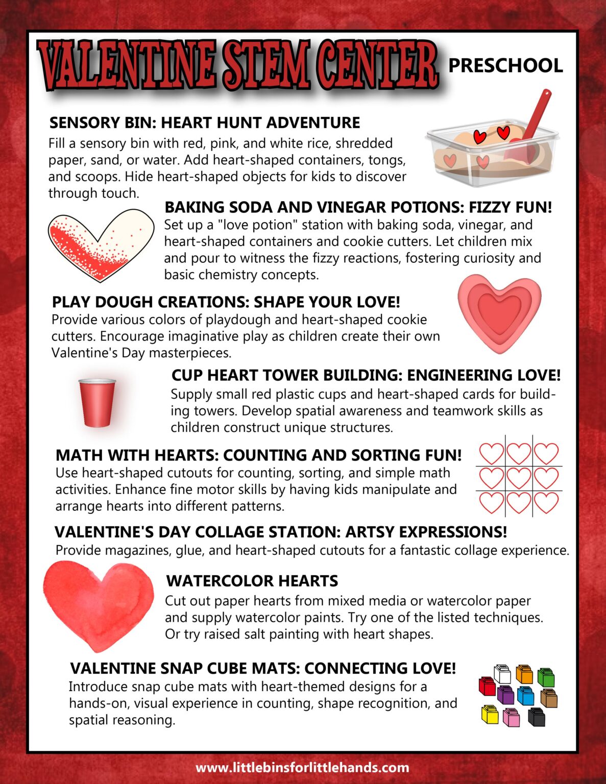 Preschool Valentine Ideas - Little Bins for Little Hands