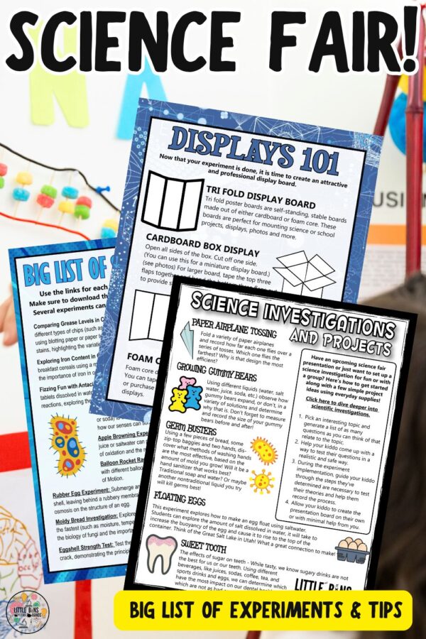 Easy Science Fair Projects for Kids - Little Bins for Little Hands