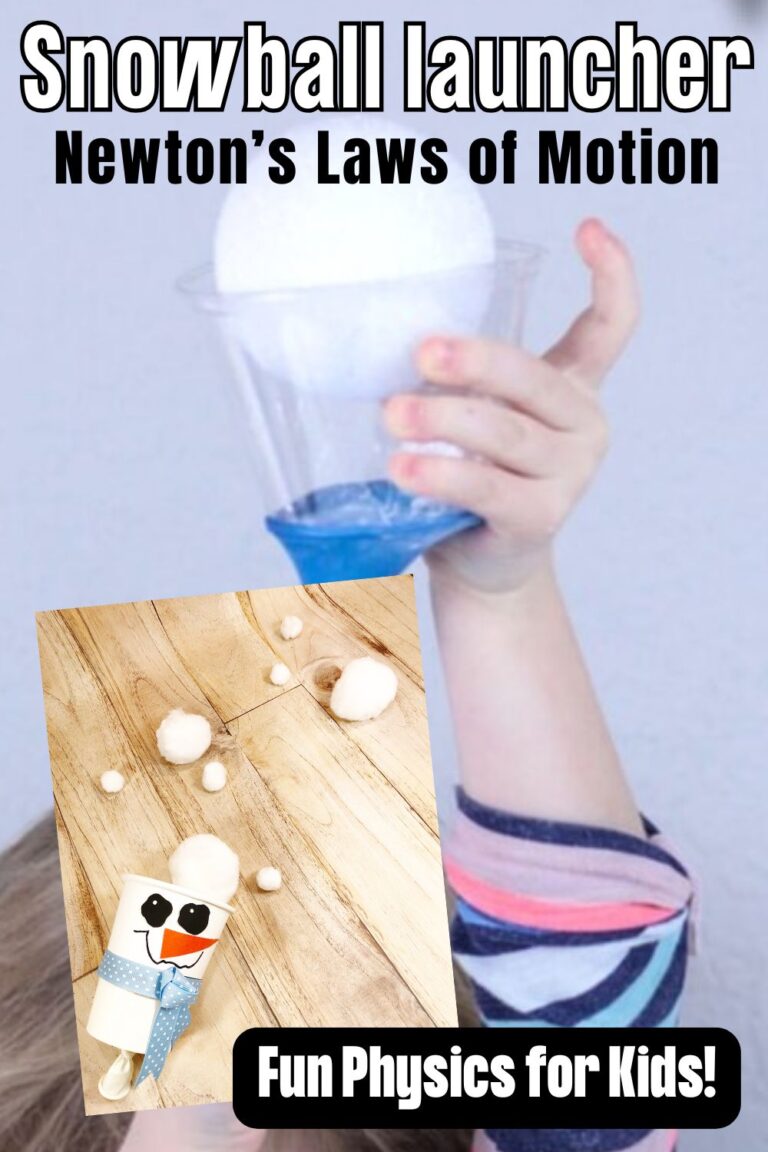 Make A Snowball Launcher For STEM - Little Bins for Little Hands