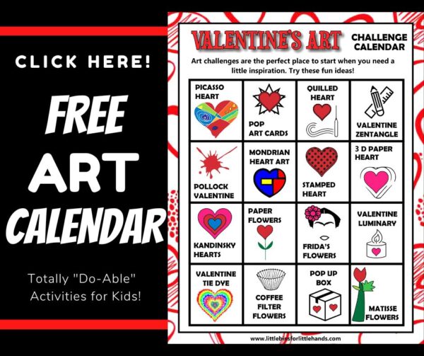 10 Valentine's Day Heart Art Ideas For Kids - Little Bins for Little Hands